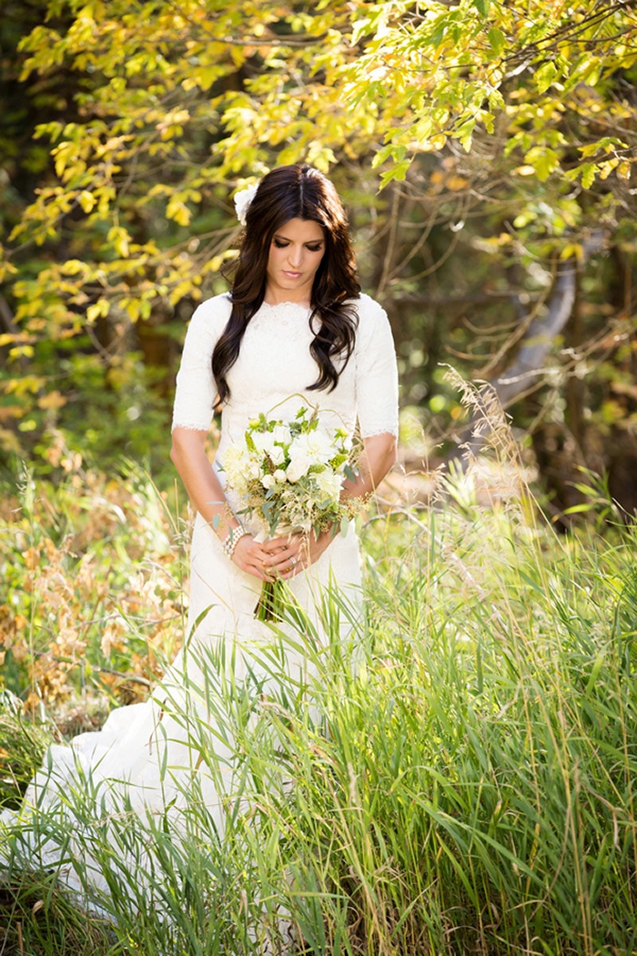 Romantic Forest Bridal Portraits by Brandon Burk - Hey Wedding Lady