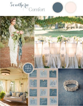Southern Comfort - Relaxed and Romantic Azure Blue Wedding - Hey ...