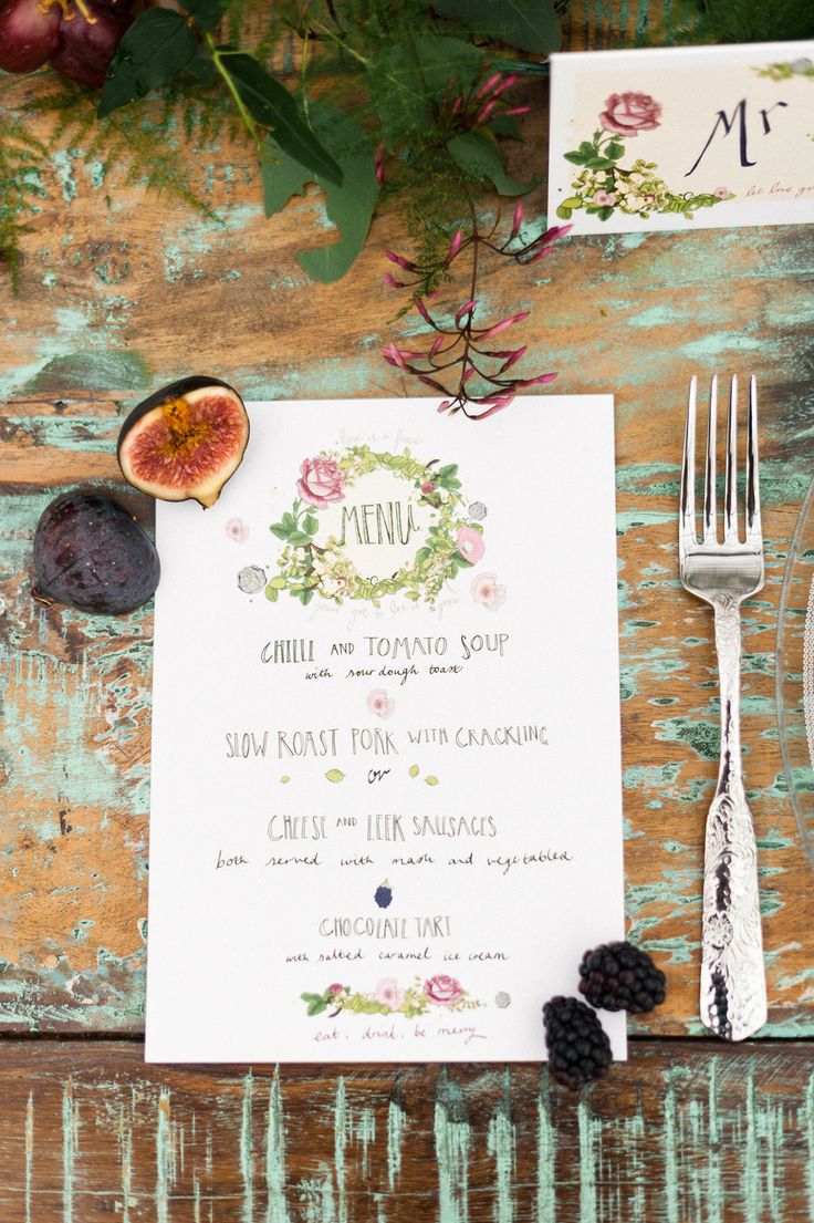 Foodie Wedding Inspiration with Botanical Details - Hey Wedding Lady