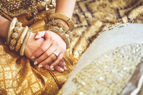 Luxurious Multicultural Wedding in Red and Gold - Hey Wedding Lady