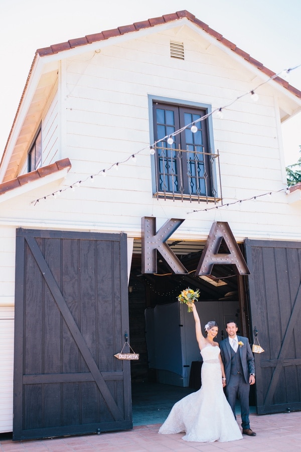 Modern Ranch Wedding in Orange and Aqua - Hey Wedding Lady