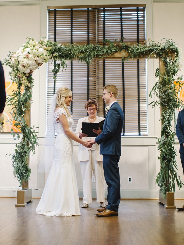Wintery Blush and Slate Blue Wedding - Hey Wedding Lady