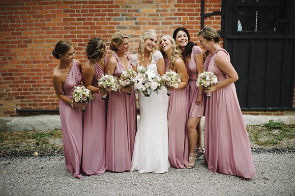 Wintery Blush and Slate Blue Wedding - Hey Wedding Lady
