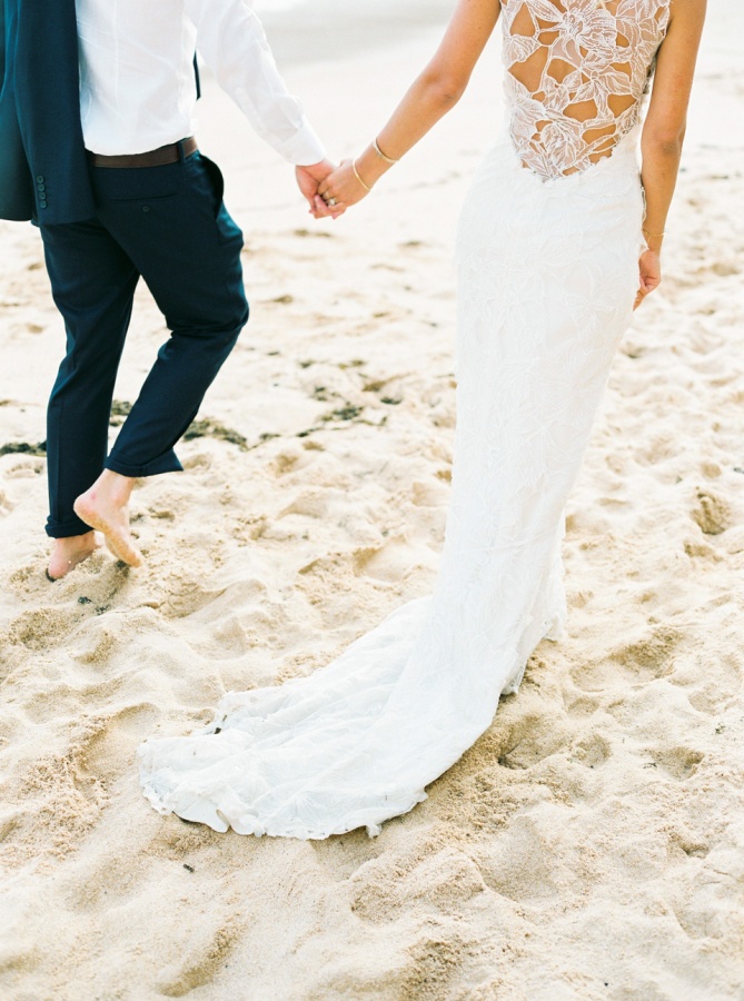 Tropical Beach Glam Bahamas Wedding in Sparkling Gold and Pink! - Hey ...