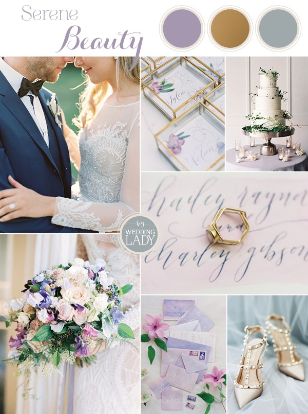 Spring Watercolor Wedding Ideas in Lavender and Sage Green - Hey ...