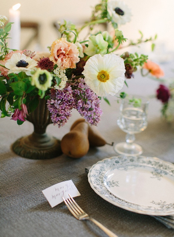 Rich and Moody Spring Florals for a Vintage Bride - Hey Wedding Lady