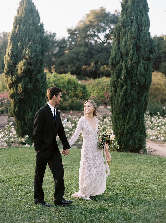 Ethereal Spring Rose Garden Wedding Shoot - Hey Wedding Lady