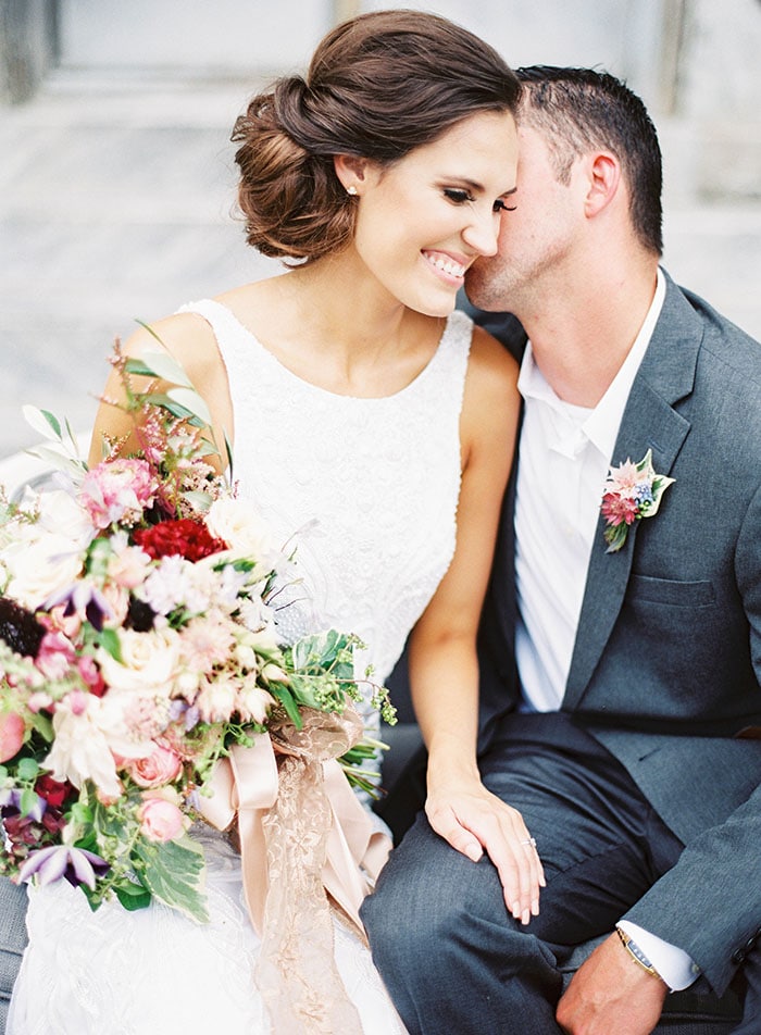 Botanical Opulence Wedding in Red and Plum - Hey Wedding Lady