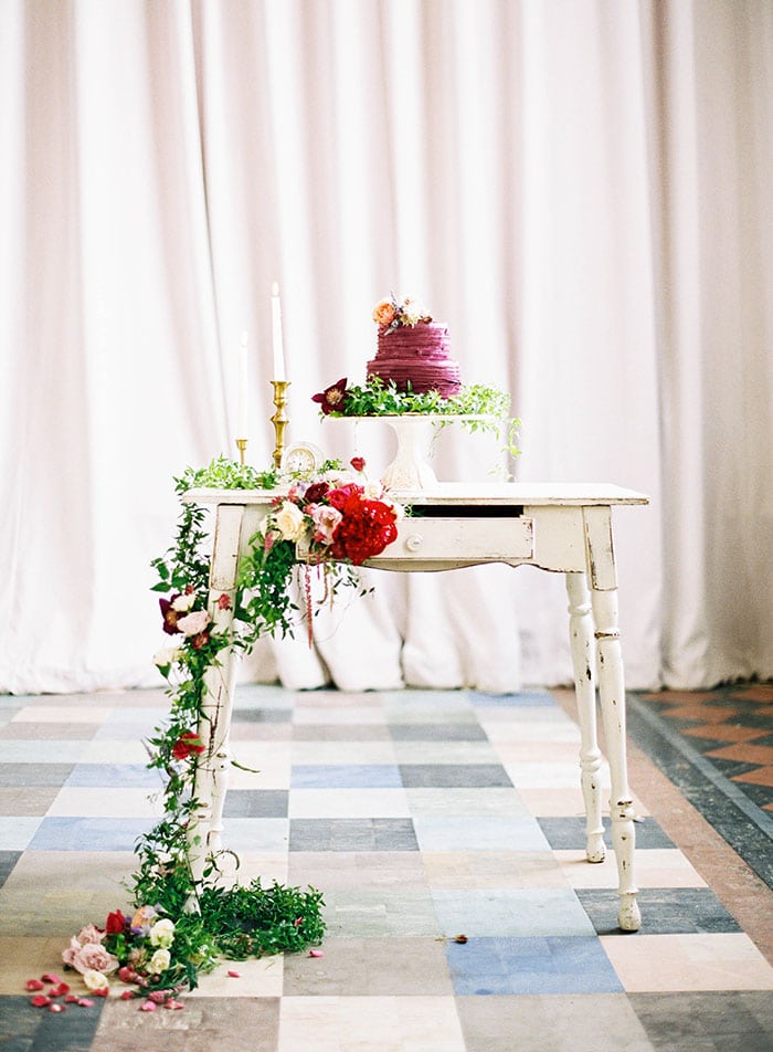 Botanical Opulence Wedding in Red and Plum - Hey Wedding Lady