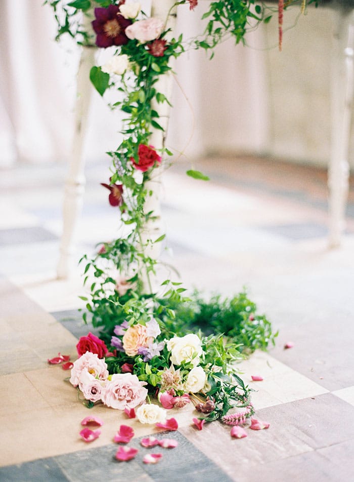 Botanical Opulence Wedding in Red and Plum - Hey Wedding Lady