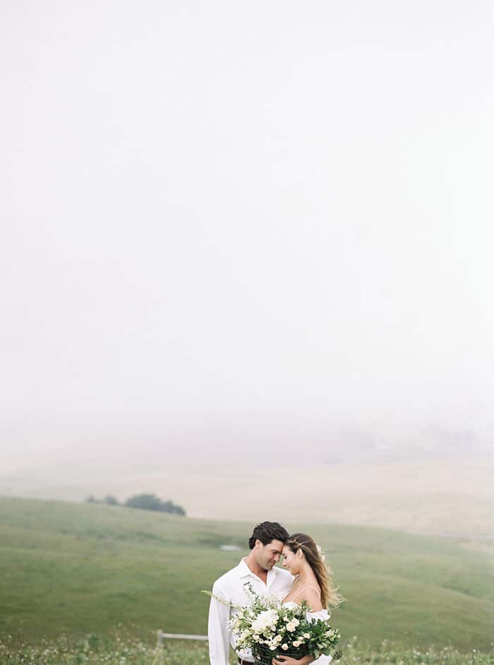 Rustic Bohemian Engagement Shoot in the Mist - Hey Wedding Lady