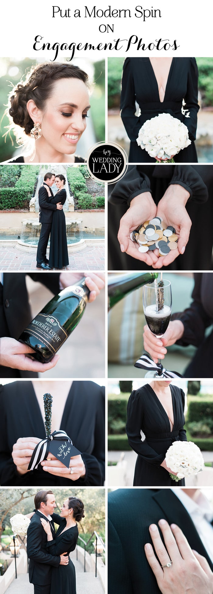 A Modern Spin on Classic Engagement Photos - Hey Wedding Lady