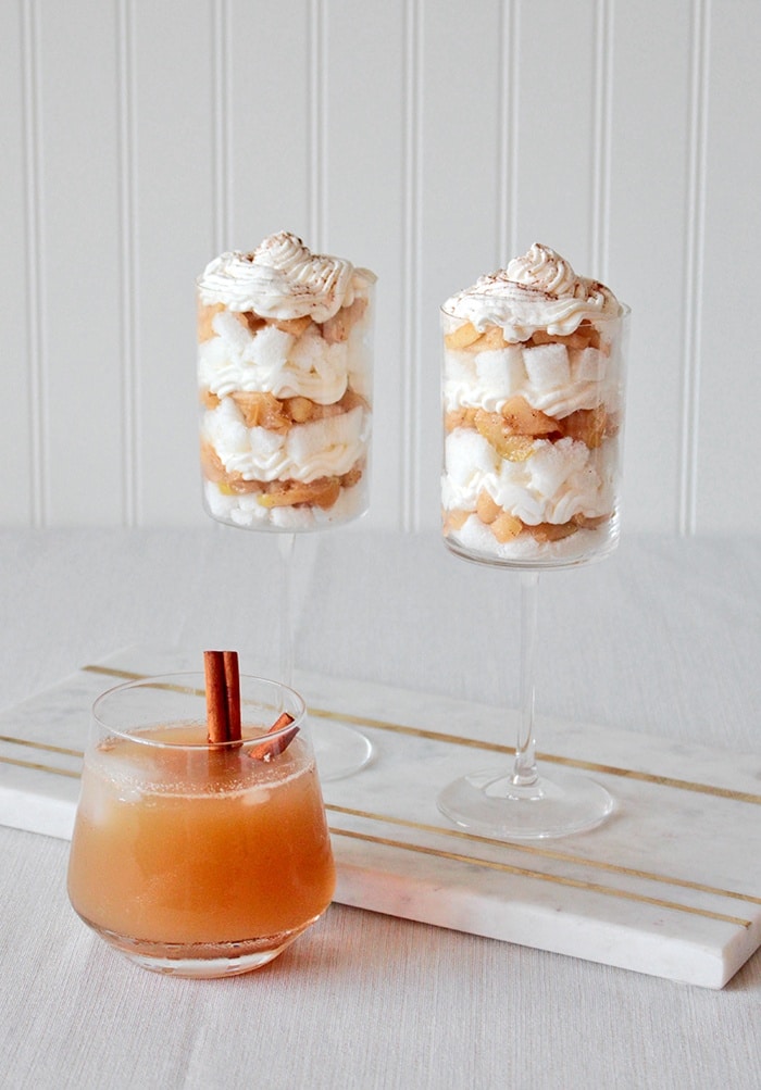 Apple Pie Trifle and Caramel Cider Punch - Hey Wedding Lady