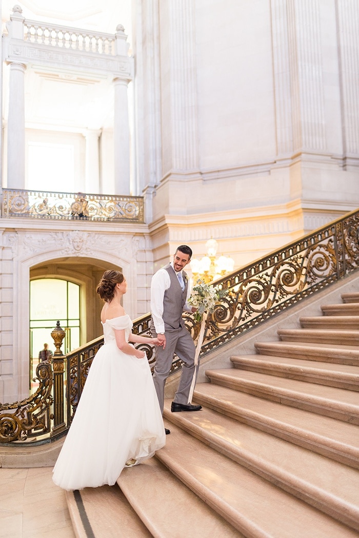 Naturally Beautiful City Hall Wedding Ideas - Hey Wedding Lady