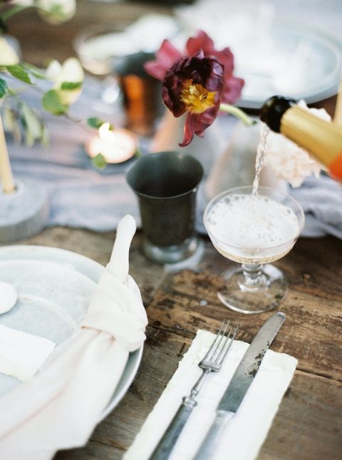 Modern European Wedding Inspiration in Plum and Gray - Hey Wedding Lady