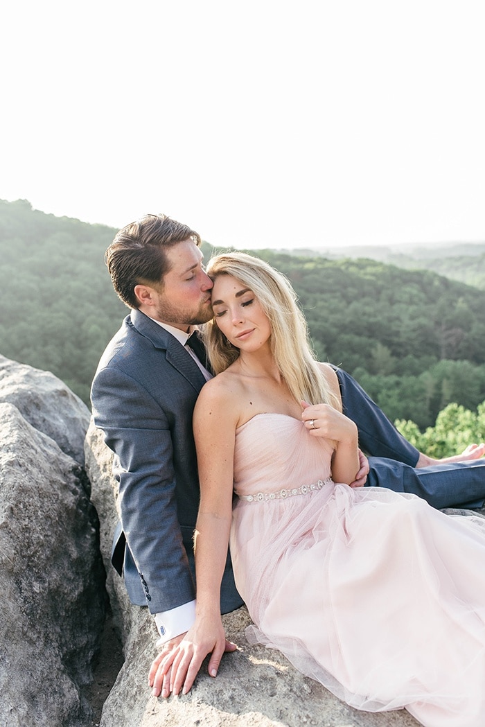 Sunrise Engagement Shoot at Rocks State Park - Hey Wedding Lady
