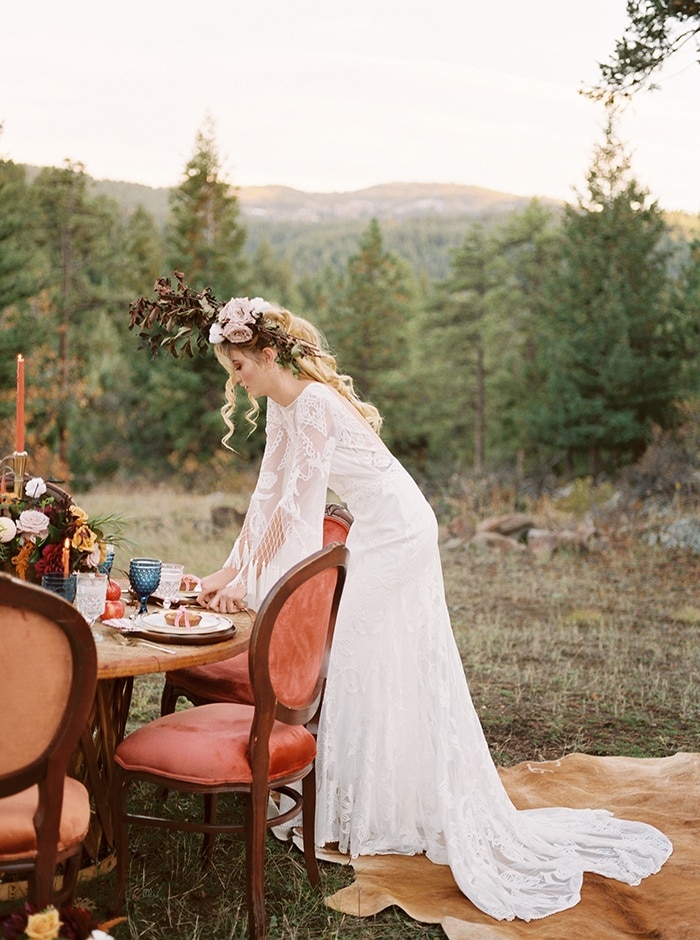 Colorado Mountain Wedding Shoot with Boho Chic Style | Hey Wedding Lady