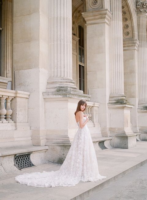 French Couture Bridal Style for a Paris Elopement - Hey Wedding Lady