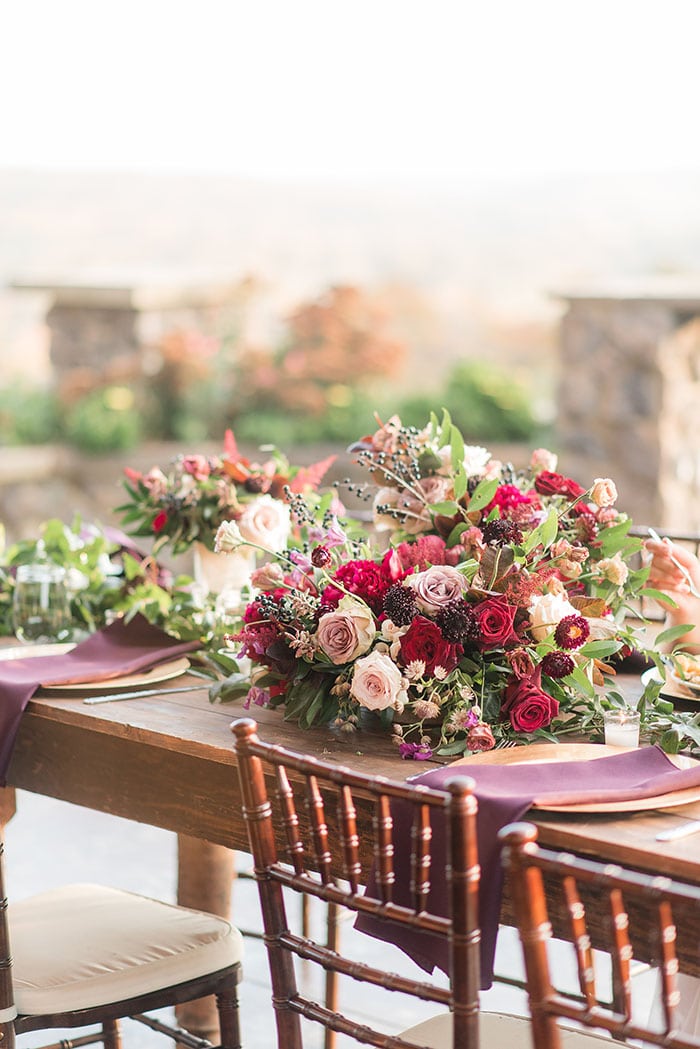 Vintage Winery Wedding Style in Bold Berry Tones - Hey Wedding Lady