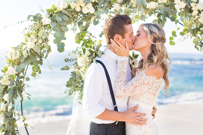 Barefoot Beach Bride for a Coastal Elopement - Hey Wedding Lady