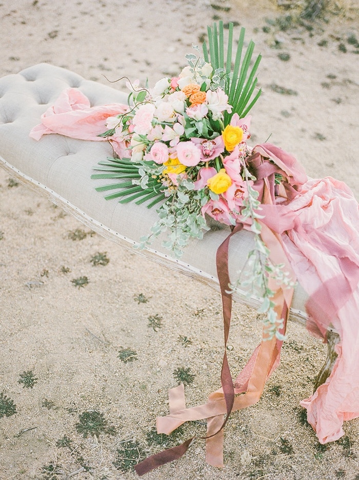 Desert Sunset Bridal Shoot in Joshua Tree - Hey Wedding Lady