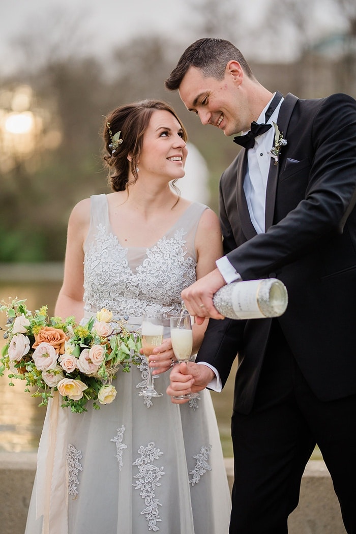 Gray Wedding Colors with Fresh Spring Style - Hey Wedding Lady