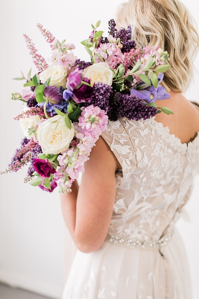 Modern Minimalist Wedding Style in Ultra Violet - Hey Wedding Lady