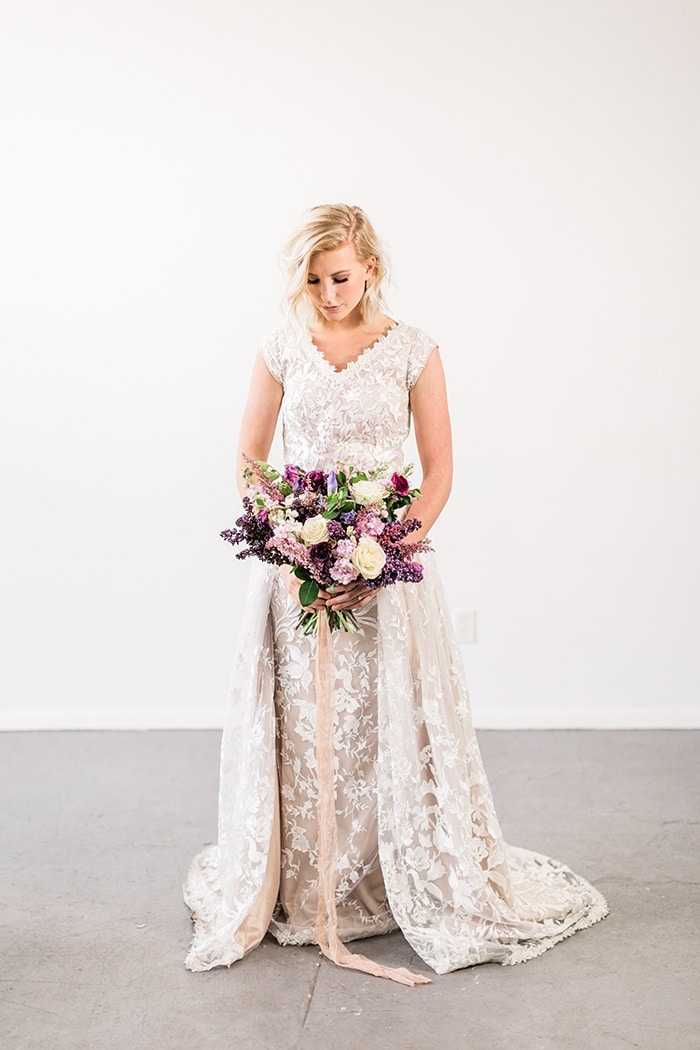 Modern Minimalist Wedding Style in Ultra Violet - Hey Wedding Lady