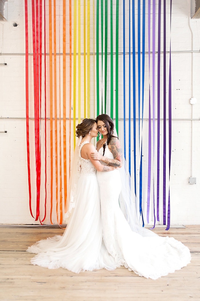 Modern Wedding Day Inspo in Rainbow Shades | Hey Wedding Lady