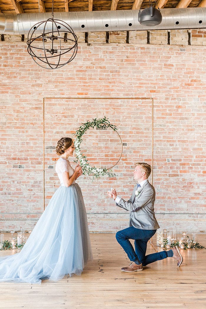 Something Blue with a Surprise Proposal - Hey Wedding Lady