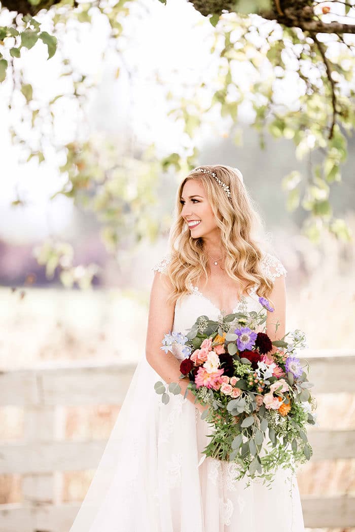 Farm Chic Wedding Day with Fall Colors - Hey Wedding Lady