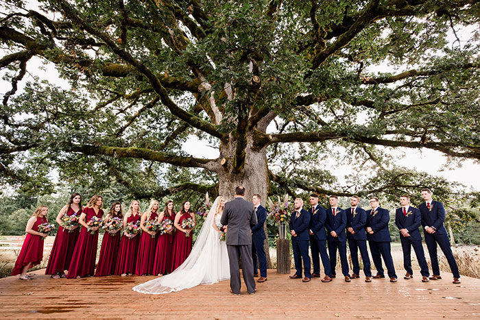Farm Chic Wedding Day with Fall Colors - Hey Wedding Lady
