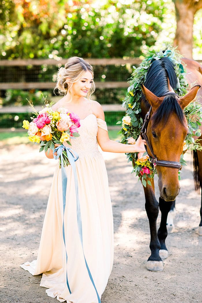 Colorful Preppy Portraits for the Equestrian Bride - Hey Wedding Lady