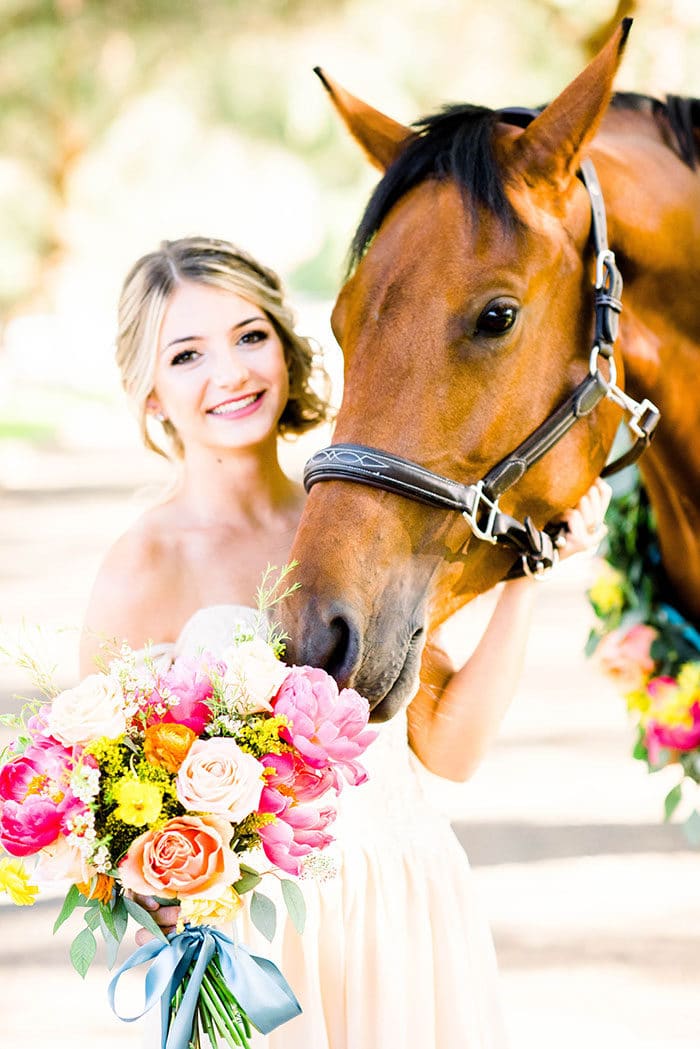 Colorful Preppy Portraits for the Equestrian Bride - Hey Wedding Lady