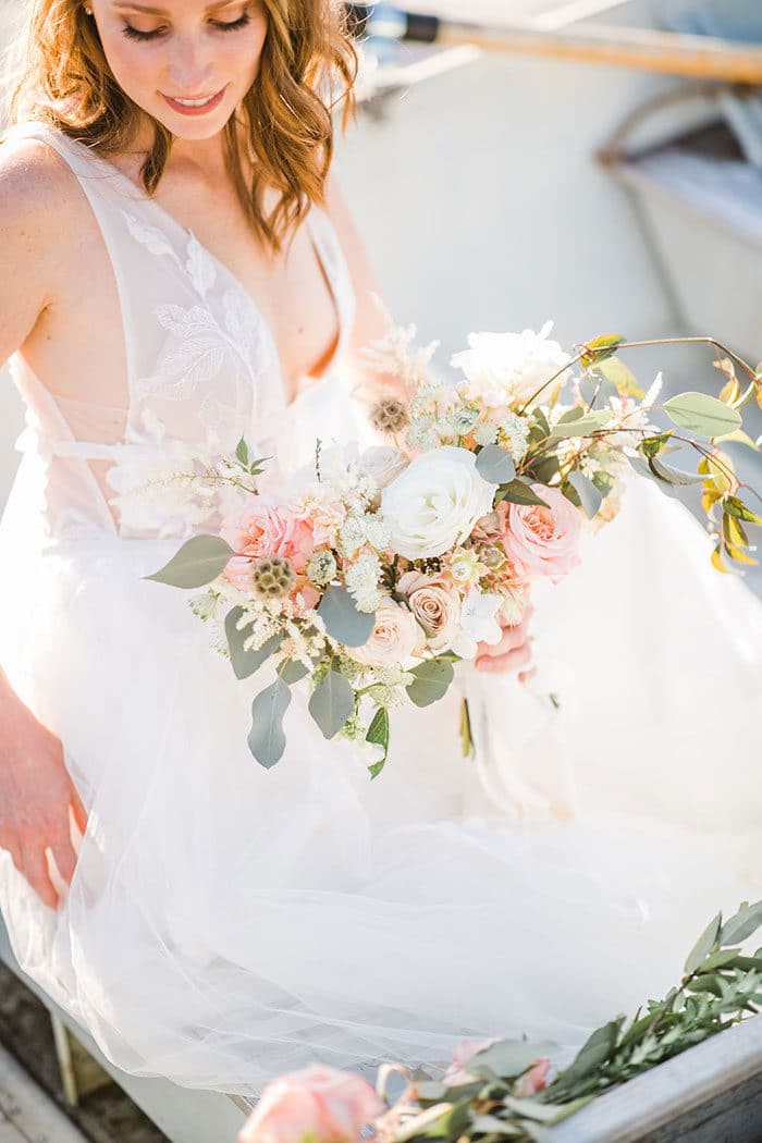 Dreamy Lakeside Wedding in Rose Gold and Blush - Hey Wedding Lady
