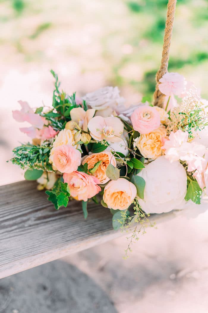 Peach Flower Romance for a Carmel Valley Wedding - Hey Wedding Lady