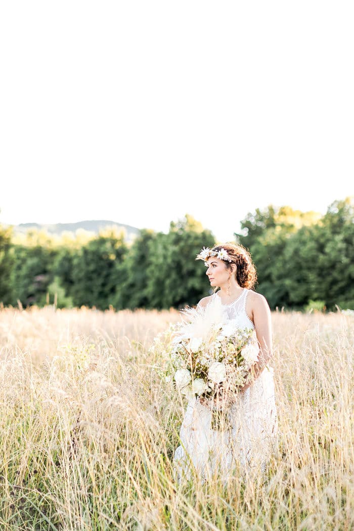 Rustic Farmhouse Wedding Inspired by a Field of Wheat - Hey Wedding Lady