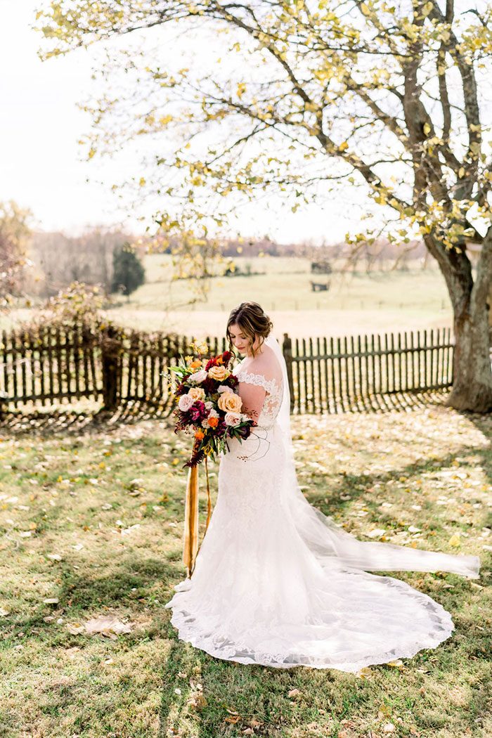 Burgundy and Gold Fall Farm Wedding - Hey Wedding Lady