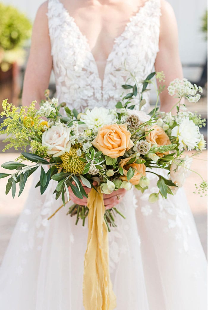 Rustic Country Retreat Wedding in Modern Shades of Yellow - Hey Wedding ...
