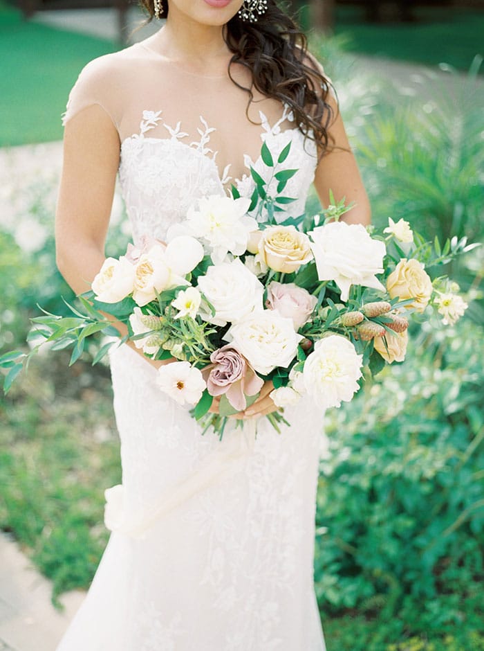 Dusty Mauve and Summer Gold Ranch Wedding with Statement Flowers | Hey ...