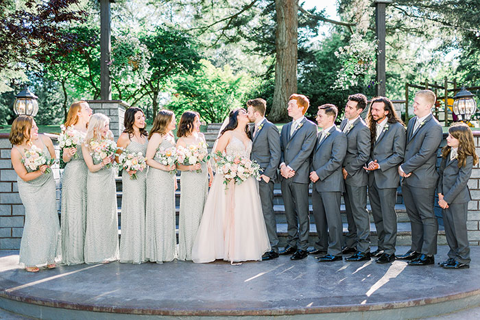 A Disney Princess Meets Star Wars Wedding Day in Mint and Blush - Hey ...