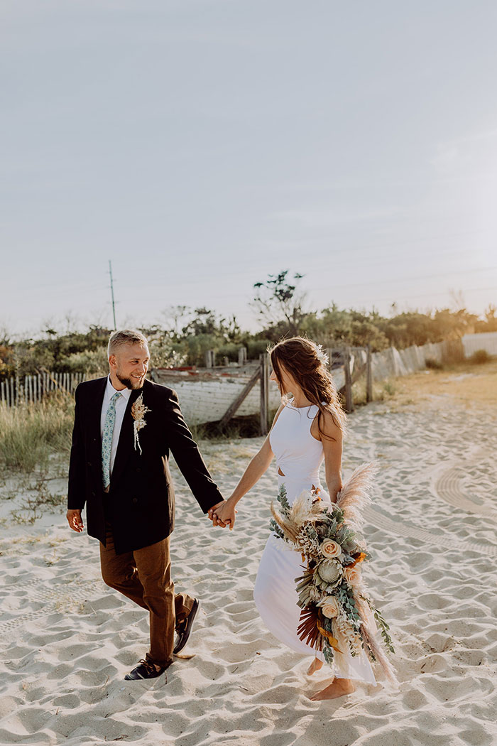 A Boho Beach Party with a Retro Trailer Bar | Hey Wedding Lady