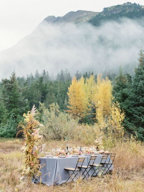 Wild Love Alaskan Wedding Celebrating Fall Foliage - Hey Wedding Lady