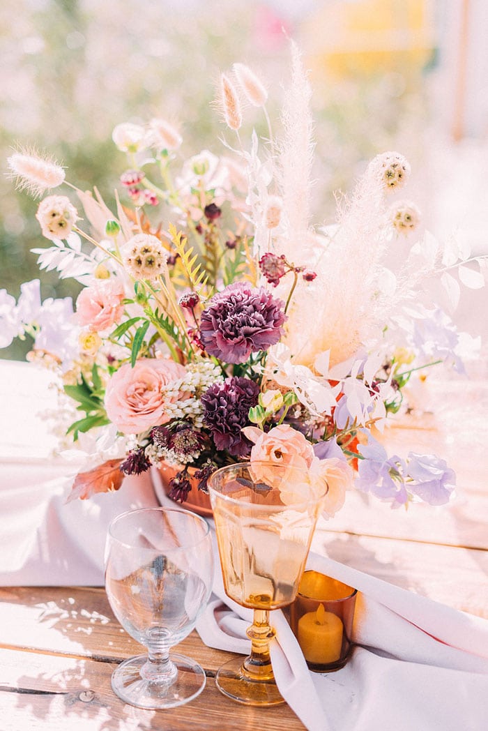 The Pastel Bohemian Aesthetic Stuns in the Desert | Hey Wedding Lady