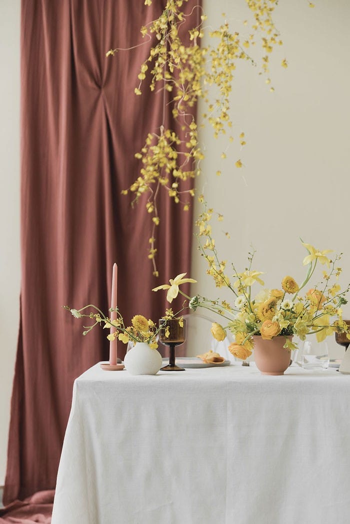 Terra Cotta and Yellow is a Fresh Color Combo for a Modern Bride - Hey ...
