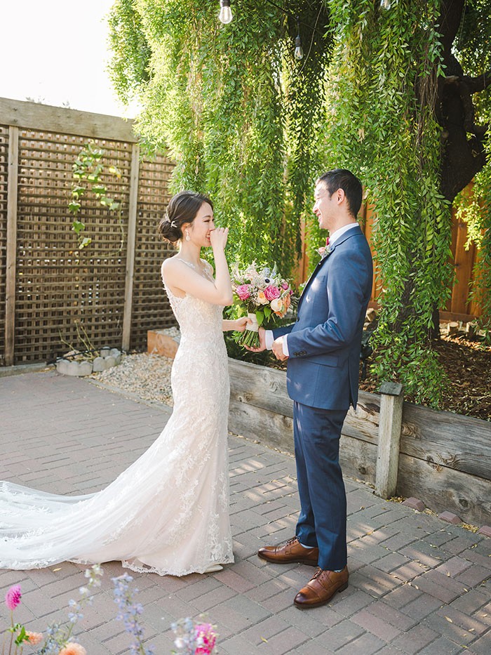 Backyard Micro Wedding with a Koi Fish Theme and Fairy Tale Flowers ...