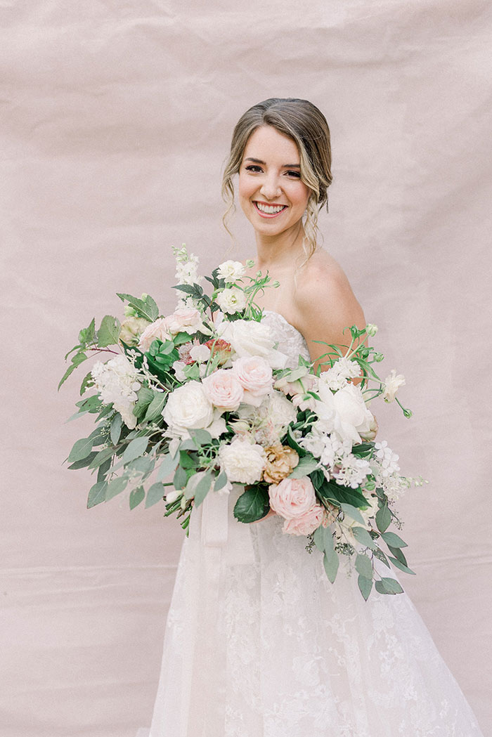 Dreamy Spring Elopement under a Floral Tree Ceremony Arch - Hey Wedding ...