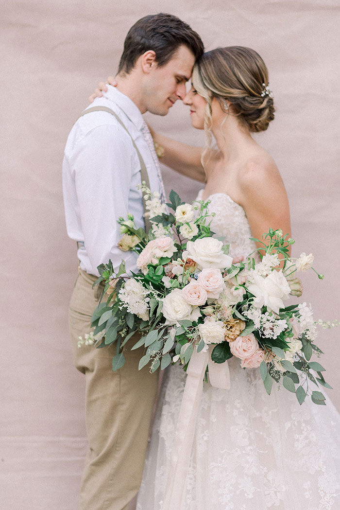 Dreamy Spring Elopement under a Floral Tree Ceremony Arch - Hey Wedding ...