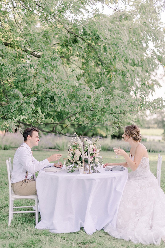 Dreamy Spring Elopement under a Floral Tree Ceremony Arch - Hey Wedding ...