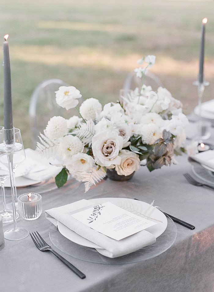 Gorgeous Gray Wedding Ideas Blend Modern Style and Organic Details ...